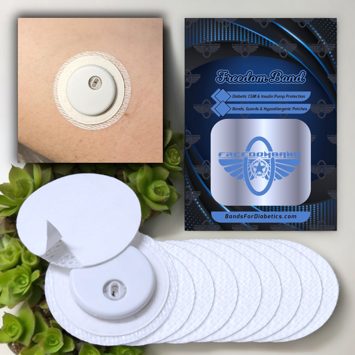 Freestyle Libre 3 : Skin Barrier Adhesive Underlay Patches : Armband ...